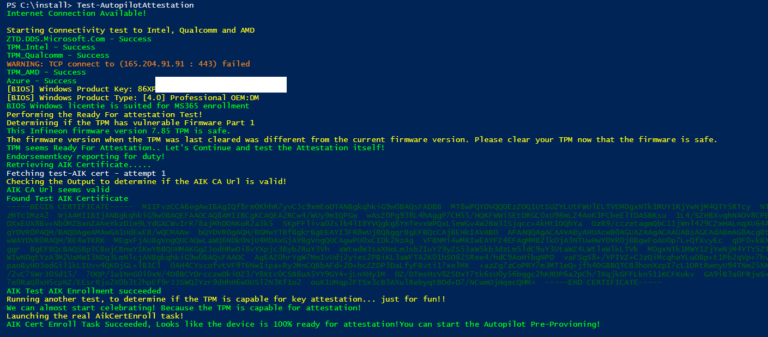 Powershell Script To Troubleshoot Tpm Attestation Issues